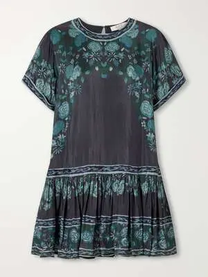 Sea Tulla Printed Crepe Mini Dress