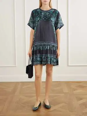 Sea Tulla Printed Crepe Mini Dress