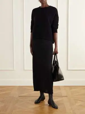LAUREN MANOOGIAN Bottle Alpaca-blend Midi Skirt