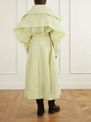 Issey Miyake Correlation Belted Shell Trench Coat