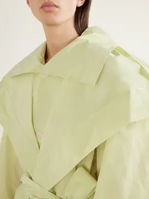 Issey Miyake Correlation Belted Shell Trench Coat