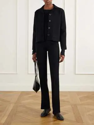 HIGH SPORT Maude Ribbed Cotton-blend Jacket