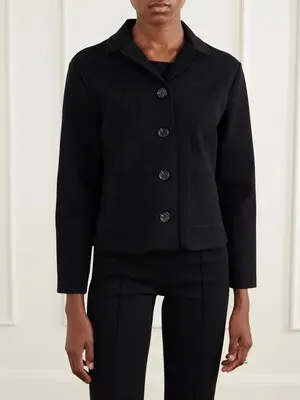 HIGH SPORT Maude Ribbed Cotton-blend Jacket