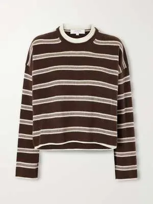 LA LIGNE Dominick Striped Cashmere And Silk-blend Sweater - Multi