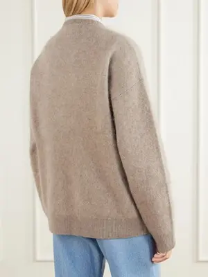 MOTHER The Biggie Cashmere And Wool-blend Sweater