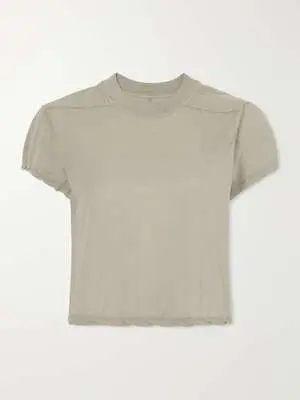Rick Owens Cropped Cotton-jersey T-shirt
