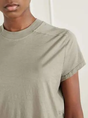Rick Owens Cropped Cotton-jersey T-shirt