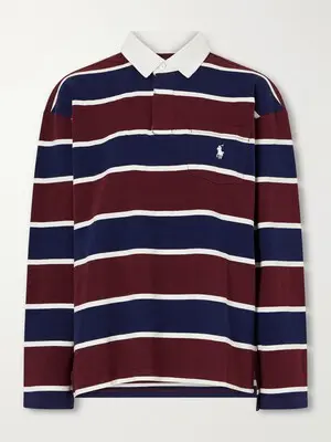 Polo Ralph Lauren Logo-embroidered Striped Cotton-corduroy Polo Shirt - Multi