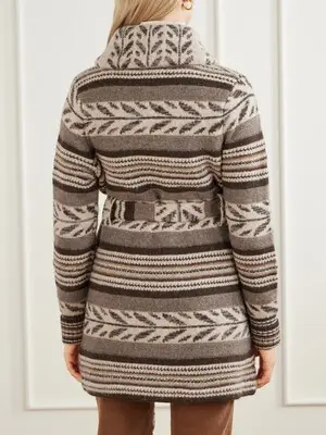 Ralph Lauren Rory Belted Alpaca-blend Cardigan - Brown
