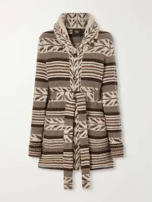 Ralph Lauren Rory Belted Alpaca-blend Cardigan