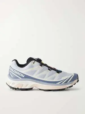SALOMON X-t6 Rubber-trimmed Mesh Sneakers - Blue