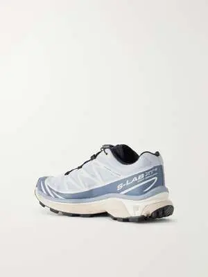 SALOMON X-t6 Rubber-trimmed Mesh Sneakers - Blue