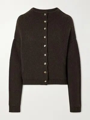 Khaite Marjorie Cashmere Cardigan - Brown