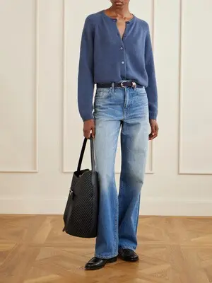 DÔEN Peroline Cashmere Cardigan - Blue