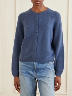 DÔEN Peroline Cashmere Cardigan - Blue