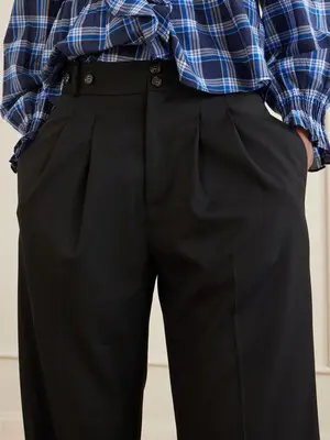 DÔEN Olivia Poplin Wide-leg Pants