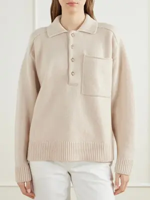 Citizens Of Humanity Agatha Wool And Cashmere-blend Polo Sweater