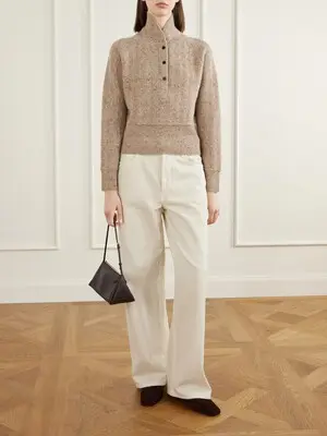 Co Cropped Wool And Cashmere-blend Turtleneck Sweater