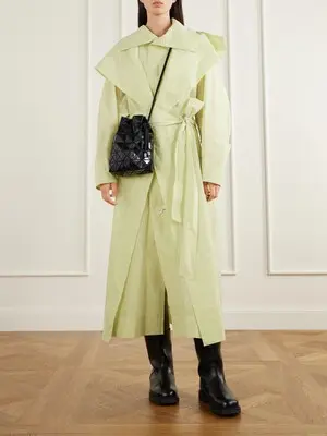 Issey Miyake Wring Glossed Crossbody Bag