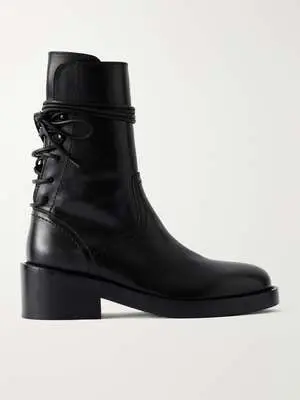 ANN DEMEULEMEESTER Henrica Leather Ankle Boots