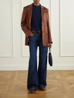 Another Tomorrow Wool Blazer
