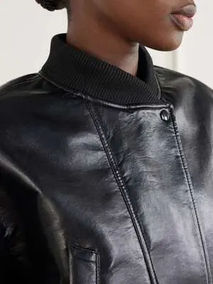 Citizens Of Humanity Camille Cropped Recycled-leather Jacket