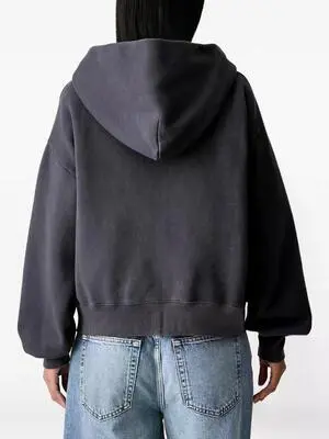 Sporty & Rich Logo-print Zip-up Hoodie