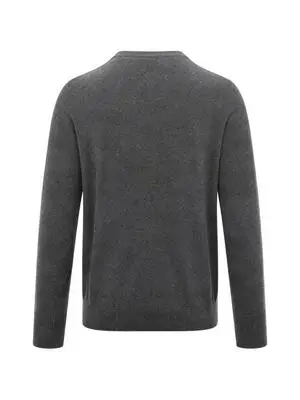 BALLANTYNE Argyle-knit Cashmere Sweater - Grey