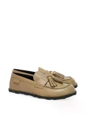 Moschino Tassel Leather Loafers