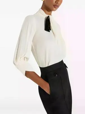 Elisabetta Franchi Tie Detailed Blouses