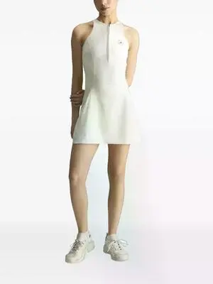 Adidas By Stella McCartney Cut-out Logo-print Dress