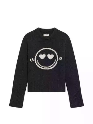 Zadig&Voltaire Intarsia-knit Merino-wool Sweater