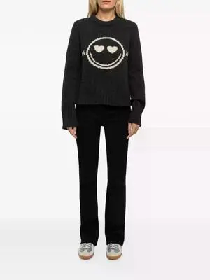Zadig&Voltaire Intarsia-knit Merino-wool Sweater