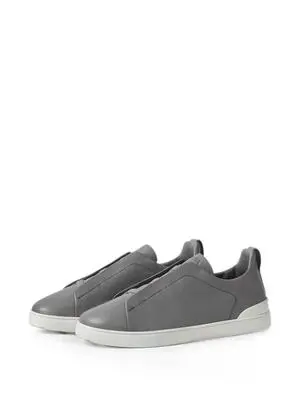 Zegna Mélange Triple Stitch™ Secondskin Sneakers - Grey