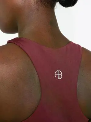 ANINE BING Elina Logo-print Racerback Top