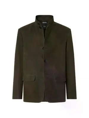Zegna Dark Olive Secondskin Ii Conte Jacket