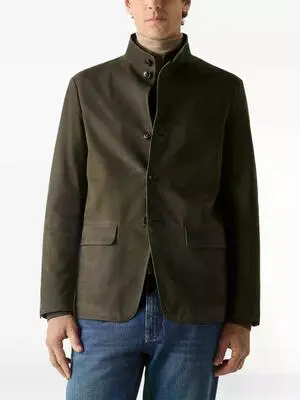 Zegna Dark Olive Secondskin Ii Conte Jacket