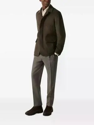 Zegna Check-pattern Silk Shirt