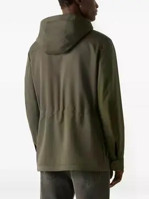 Zegna Dark Olive Microfiber Motorin 300cc Car Coat