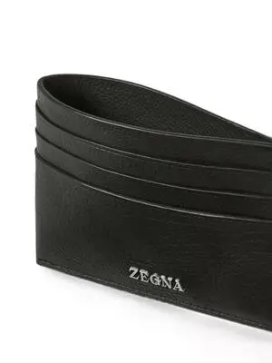 Zegna Dark Olive Green Secondskin Card Case