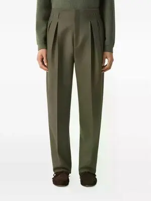 Zegna Pleated-waistband Wool Trousers