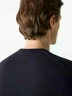 Zegna Navy Oasi Cashmere Crewneck Sweater