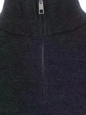 Calvin Klein Half-zip Wool Sweater - Grey