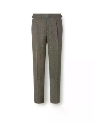 Zegna Light Taupe Wool And Cashmere Pants