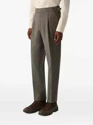 Zegna Light Taupe Wool And Cashmere Pants