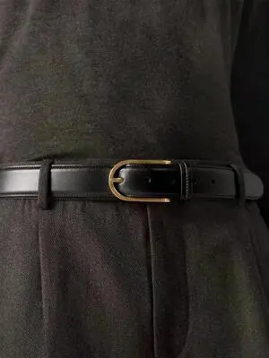 Zegna Dark Leather Belt