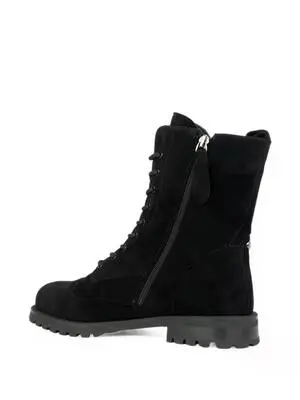 LINDA BAUMANN Lace-up Suede Boots
