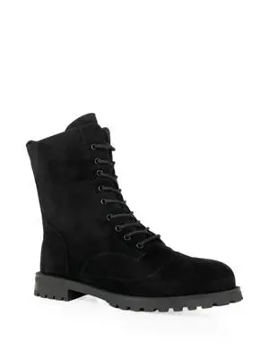 LINDA BAUMANN Lace-up Suede Boots