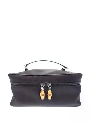 Gucci 20th Century Nylon Bamboo Vanity Bag