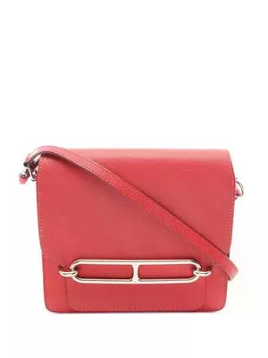 Hermès 2017 Mini Evercolor Sac Roulis 18 Crossbody Bag - Red